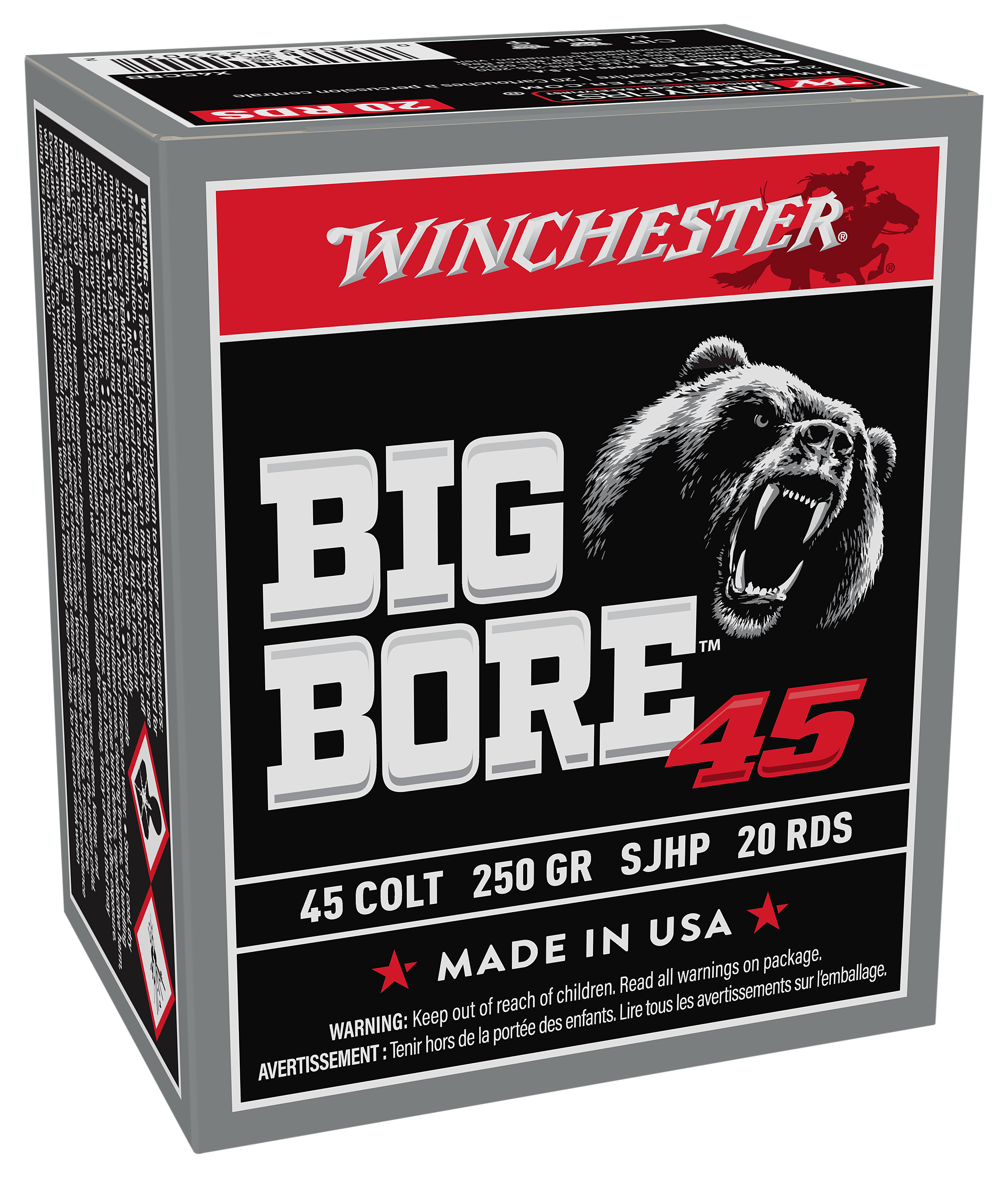 Winchester Big Bore .45 Colt 250 Grain Handgun Ammo | Cabela's